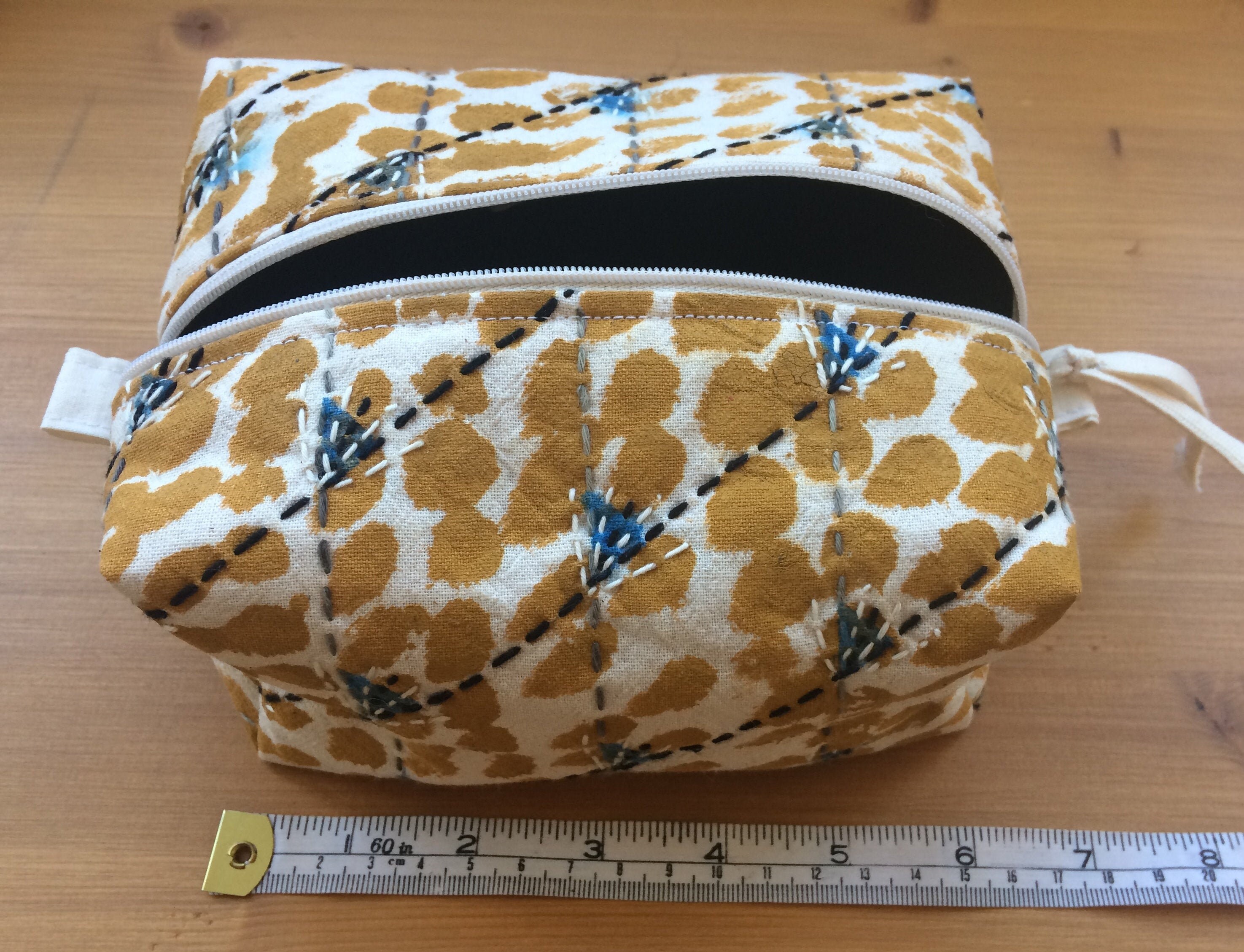 Hand Painted Embroidered Box Pouch - Etsy UK