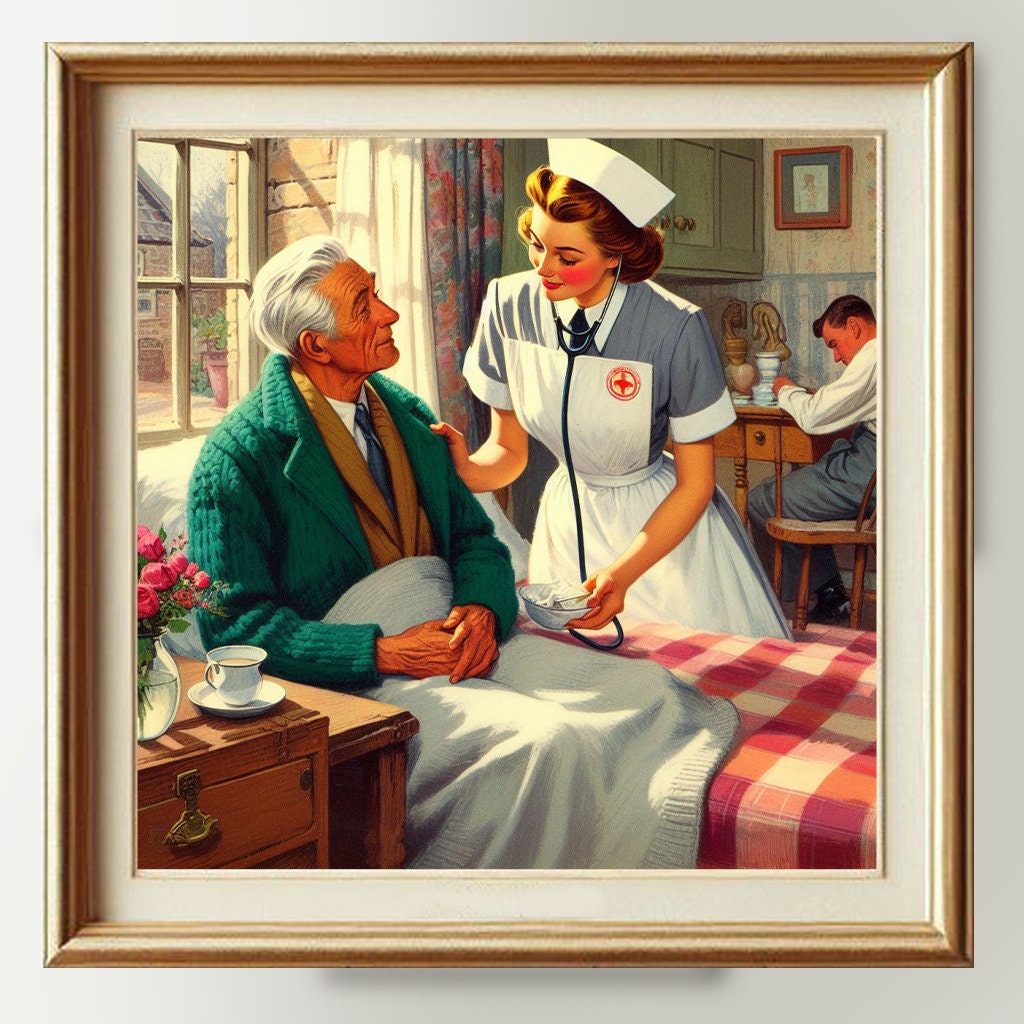 District Nurse Wall Art, 3 X INSTANT Digital Download Prints, Community ...