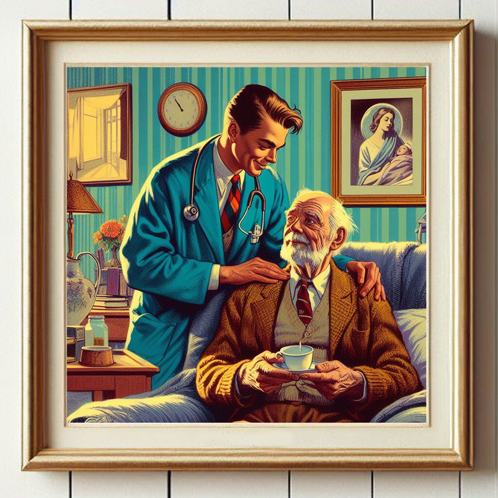 Hospice Nurse Wall Art, 4 X INSTANT Digital Download Prints, Nursing ...