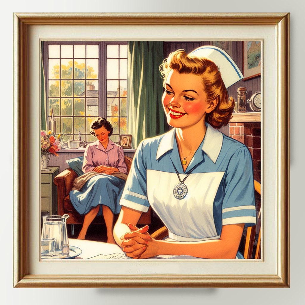 District Nurse Wall Art, 3 X INSTANT Digital Download Prints, Community ...