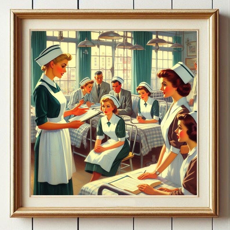 Matron Wall Art, 4 X INSTANT Digital Download Prints, Hospital Wall Art ...