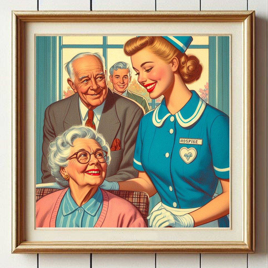Hospice Nurse Wall Art, 4 X INSTANT Digital Download Prints, Nursing ...