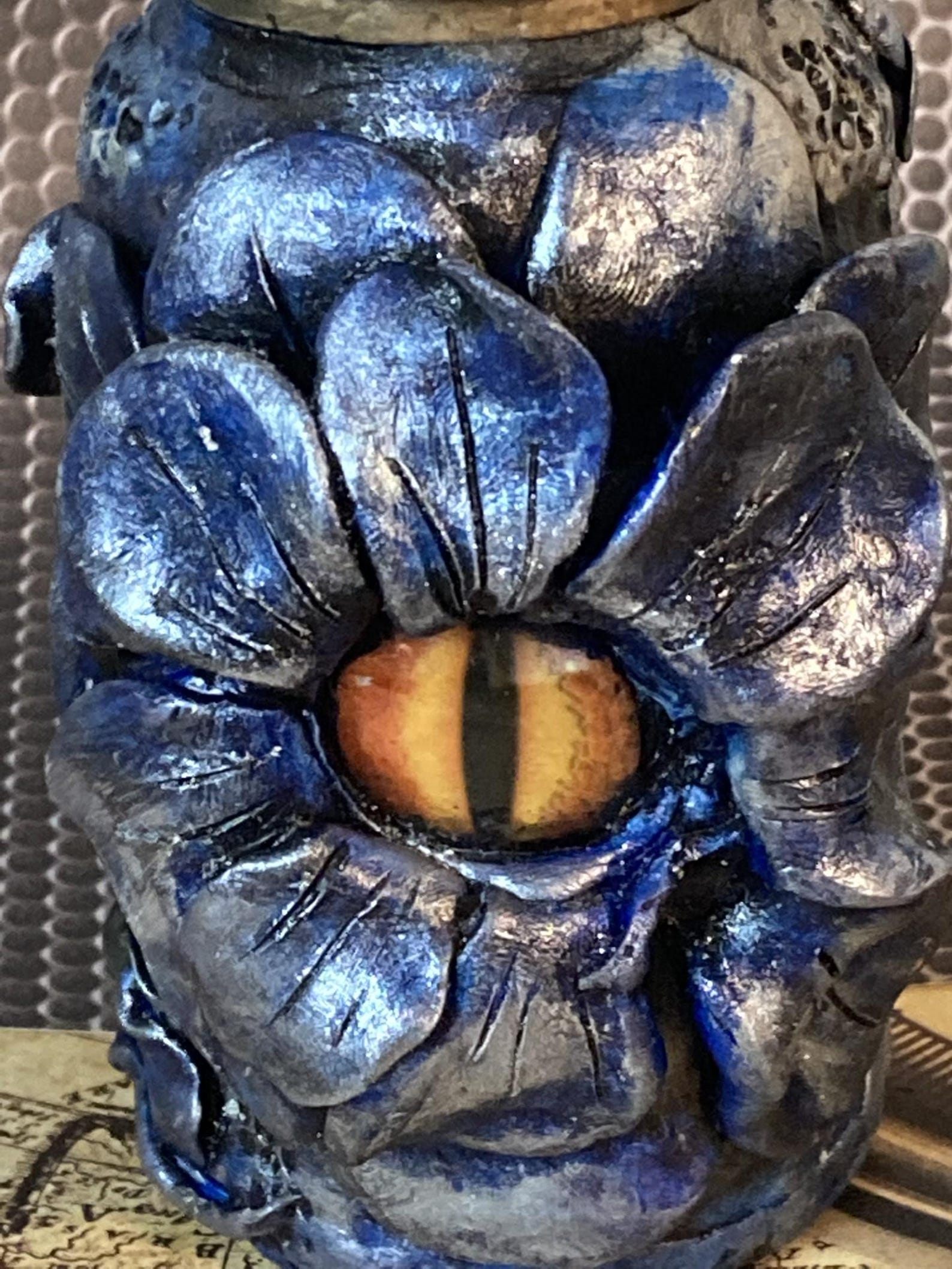 Blue Flower of the Dragon Stash Jar - Etsy