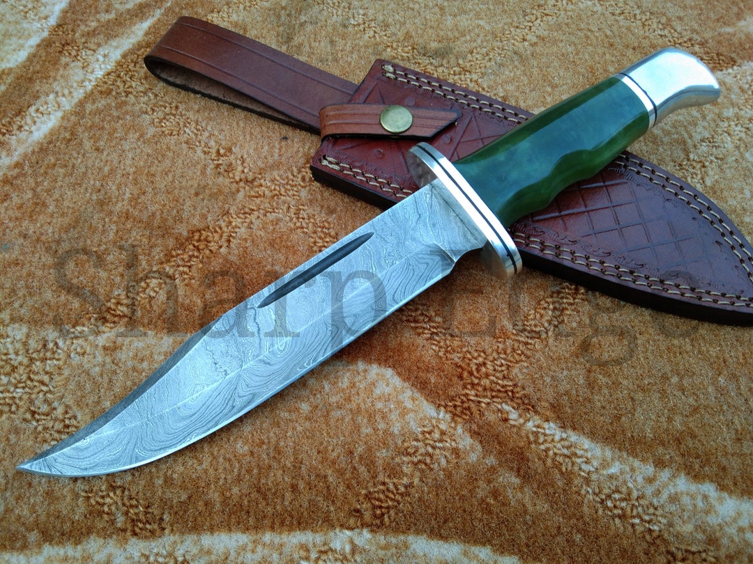 Hand Forged Buck Knife Bowie Knife Hunting & Camping Knives Razor Sharp ...