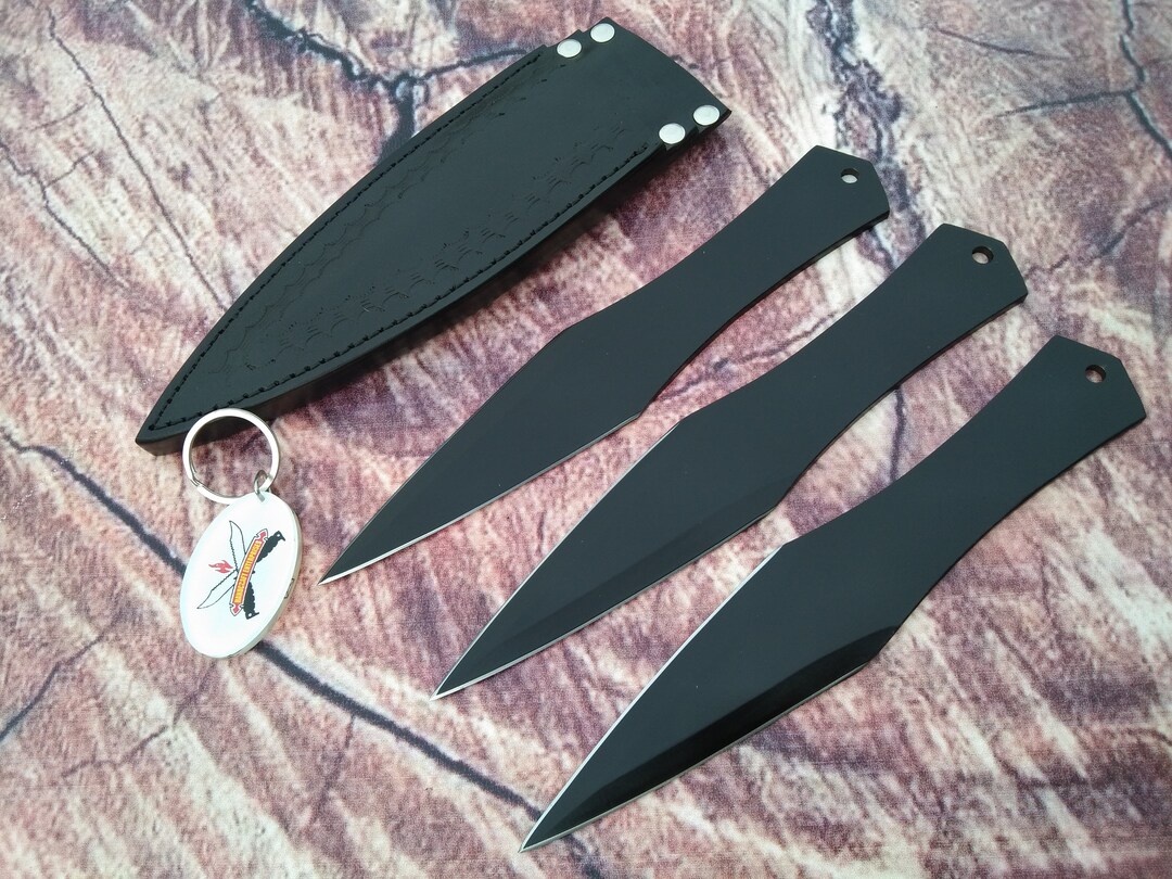 3 Pieces Throwing Knives Set Handmade Powder Coating Knives - Etsy