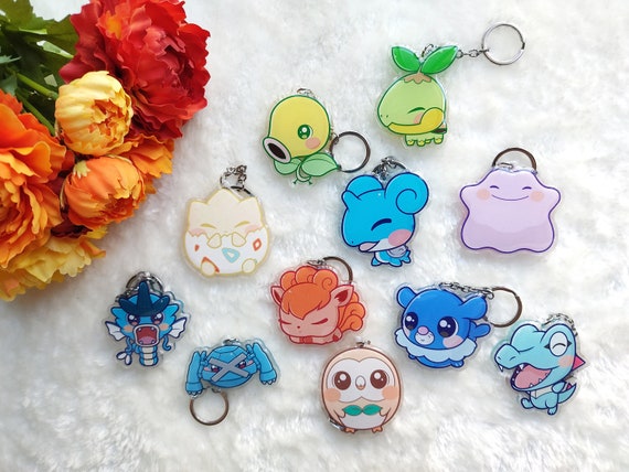 Pokemon Keychain Togepi Vulpix Gyarados Ditto Lapras - Etsy