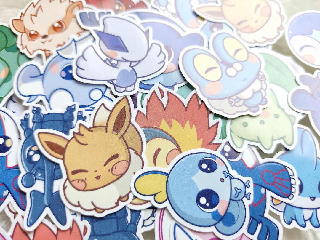PICK AND MIX Pokemon Mini Stickers Set Bulbasaur Eevee Squirtle ...