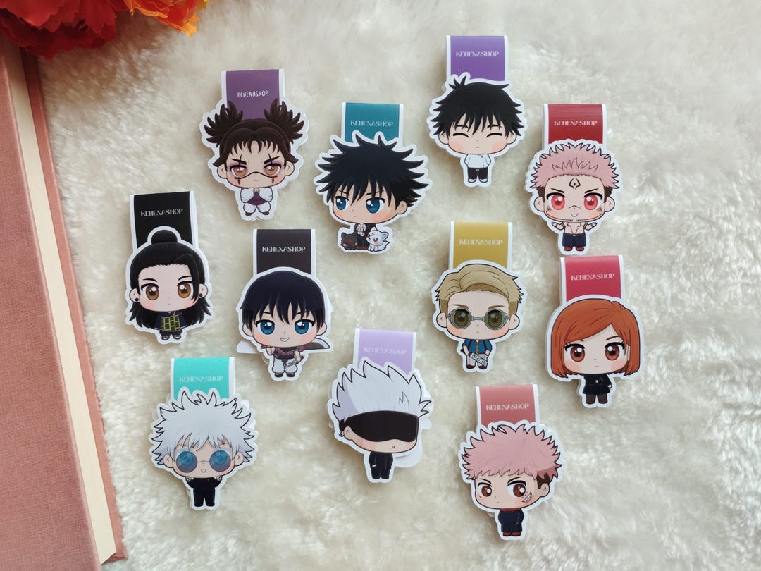 Magnetic Bookmarks | Gojo, Geto, Nanami, Yuji, Megumi, Choso, Nobara ...