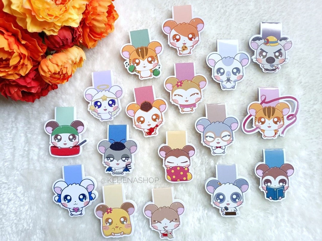 Hamtaro Magnetic Bookmark Bijou Boss Harmony Spat Oxnard Penelope ...