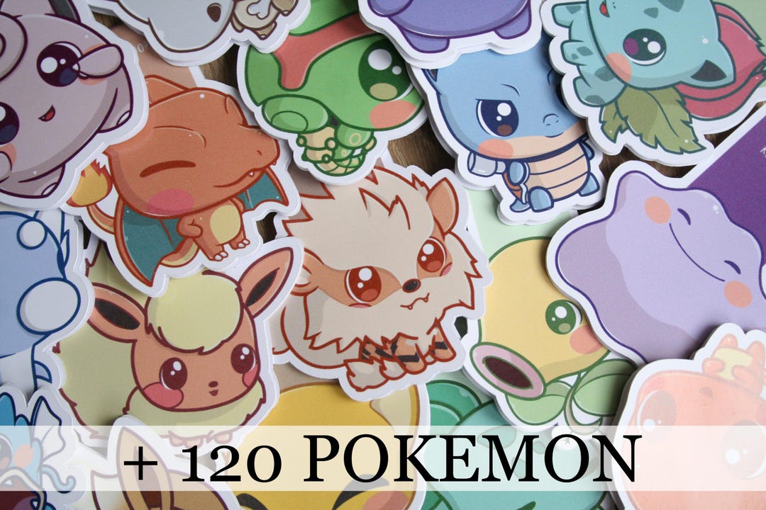 Monsters Magnetic Bookmarks | Bulbasaur Eevee Charmander Squirtle ...