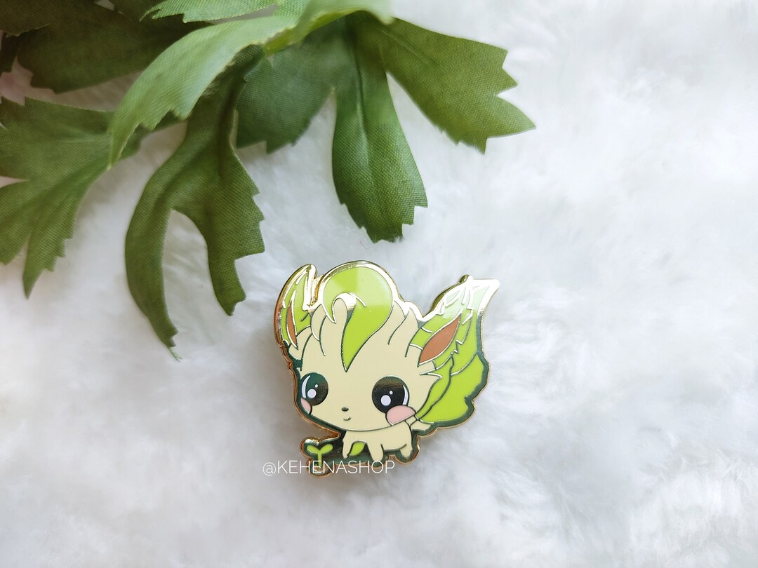 Leafeon Hard Enamel Pin Pokemon Eeveelution - Etsy