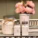 Chalk Paint Containers Shabby Chic Canister Set Rustic Painted Jars ...