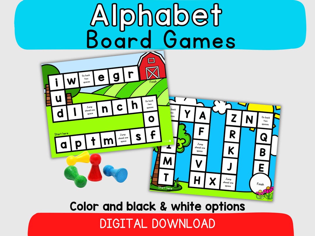 Alphabet Board Game - Etsy