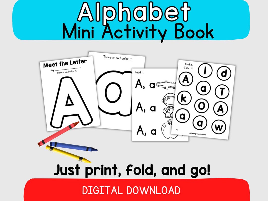 Alphabet Mini Activity Book - Etsy
