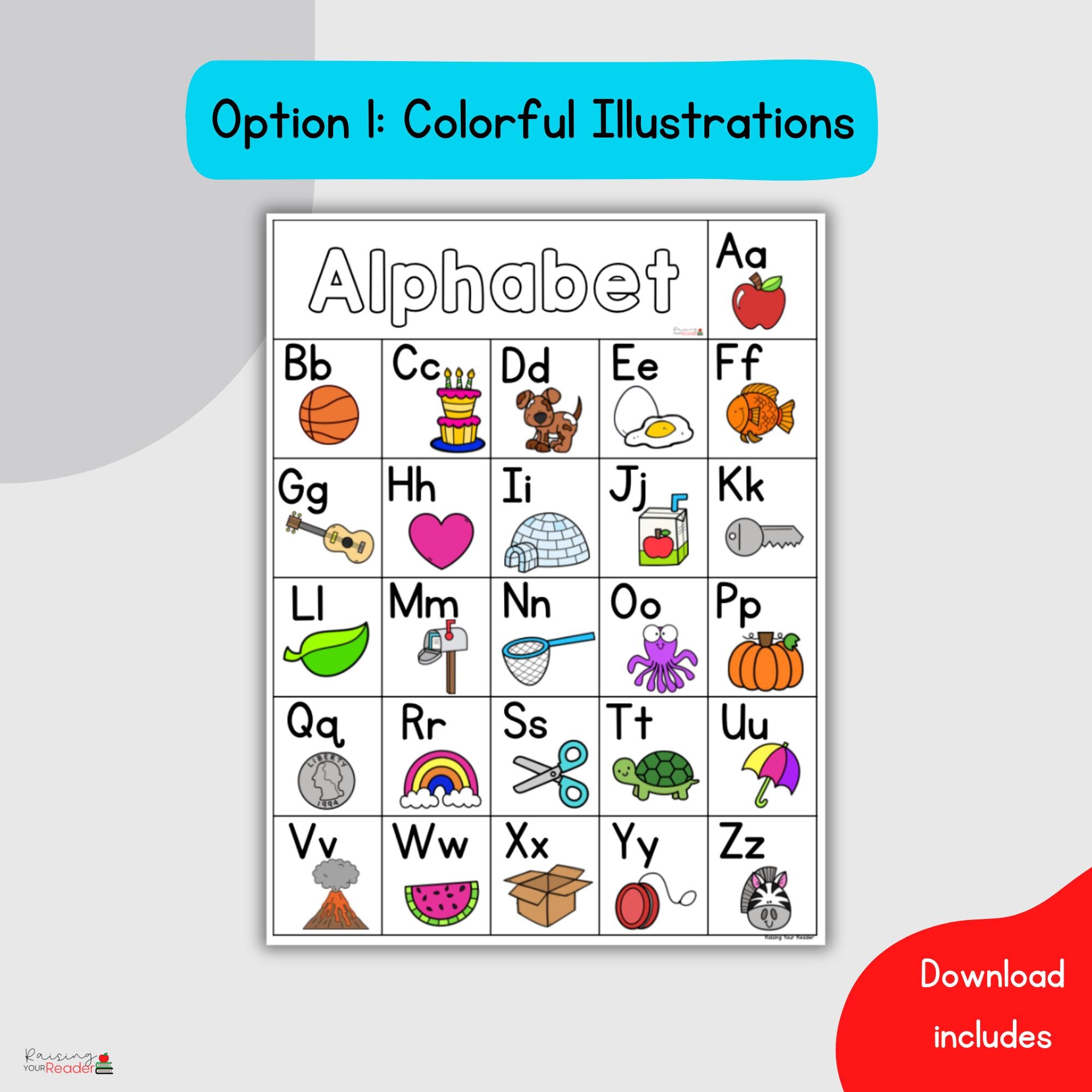 Alphabet Chart: Letter Activity for Toddlers (digital Download) - Etsy