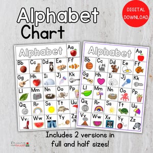 Alphabet Chart: Letter Activity for Toddlers (digital Download) - Etsy