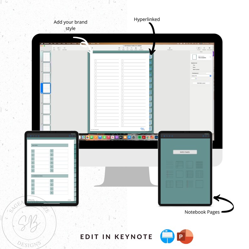 Digital Planner & Notebook Template Bundle Digital Planner - Etsy