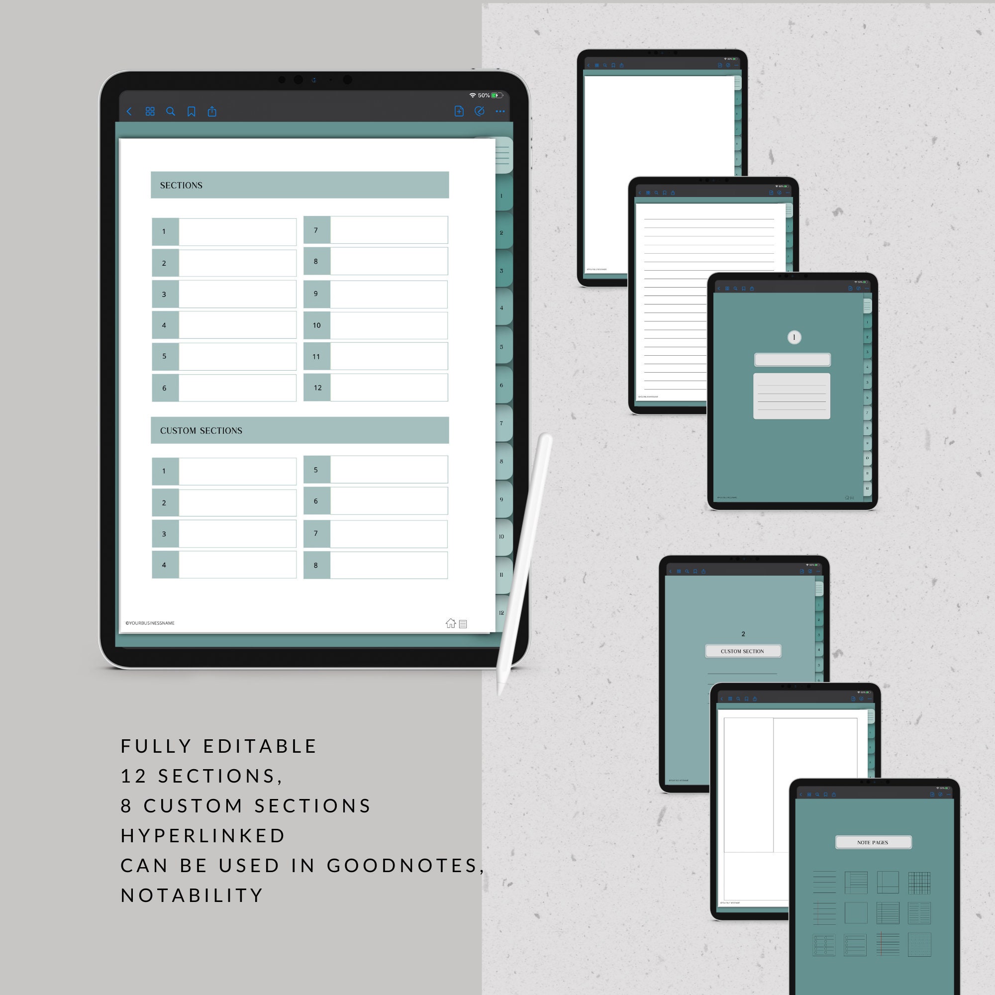 Digital Planner & Notebook Template Bundle Digital Planner - Etsy