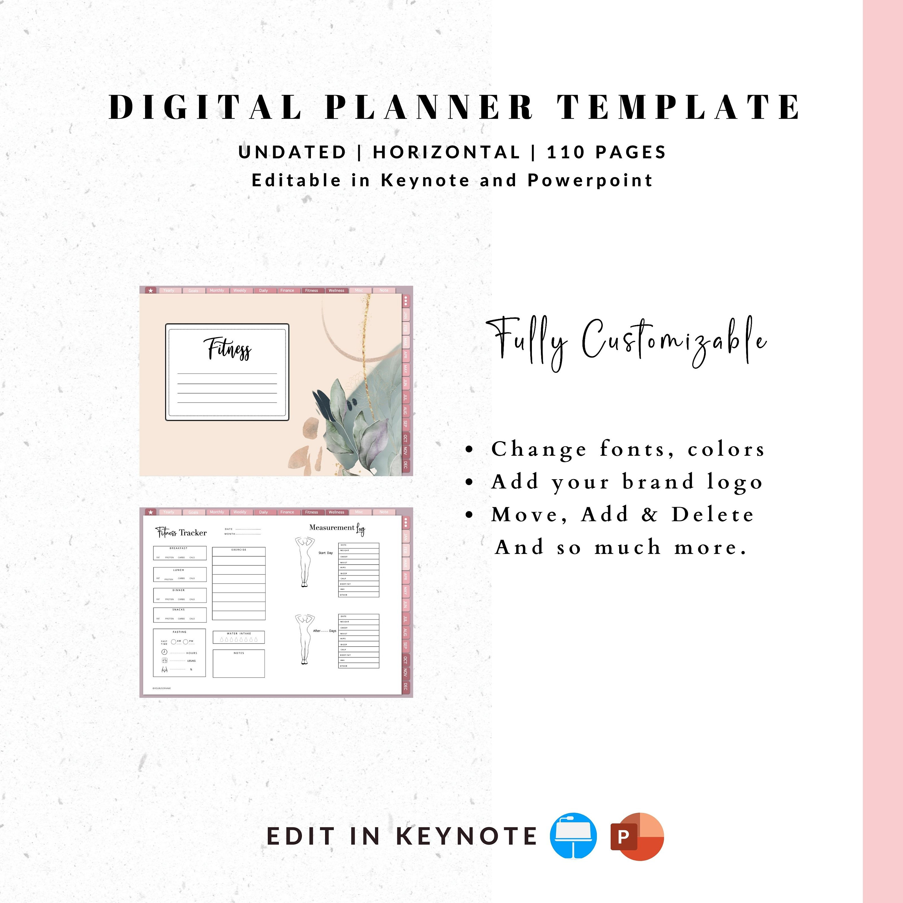 Digital Planner & Notebook Template Bundle Digital Planner - Etsy