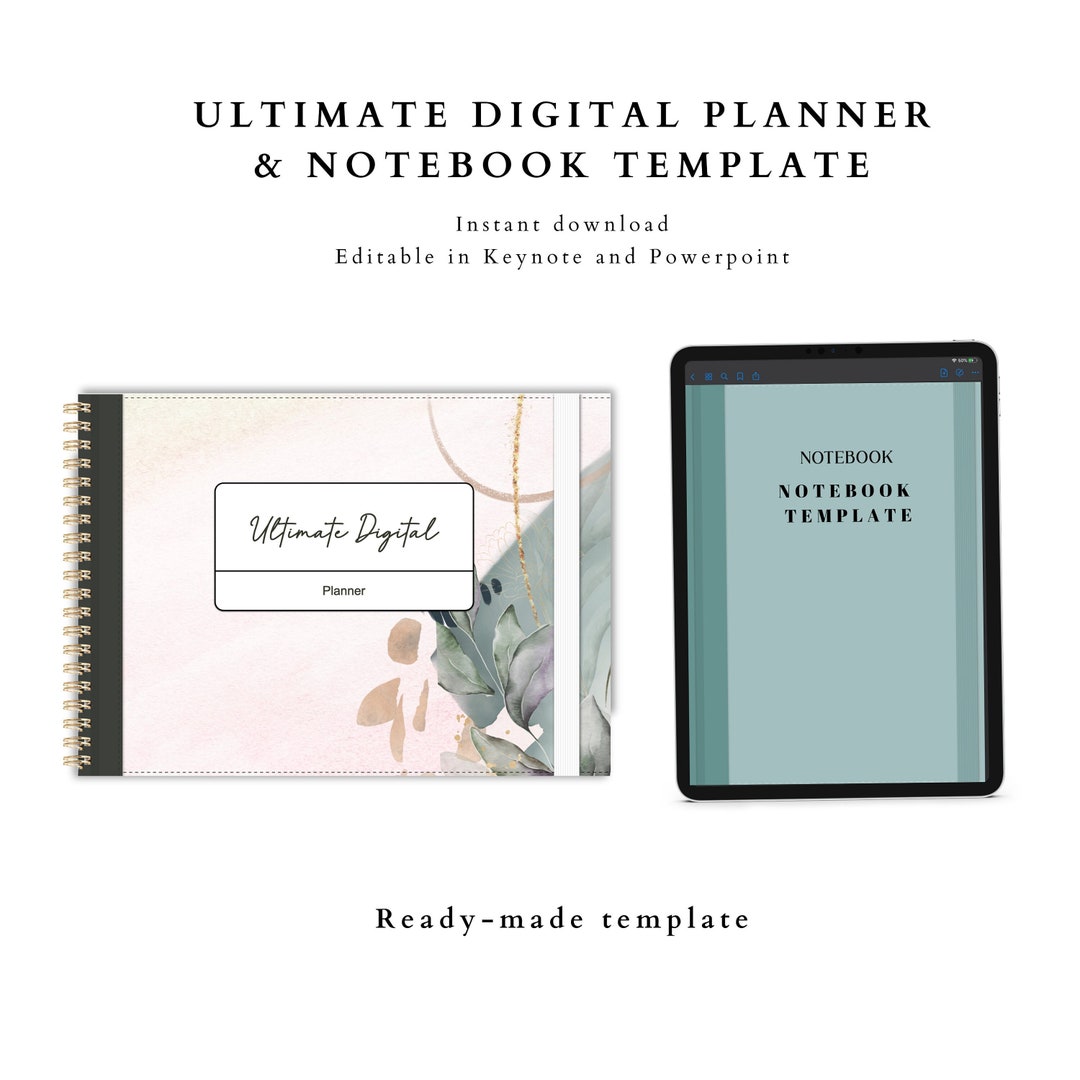 Digital Planner & Notebook Template Bundle Digital Planner - Etsy