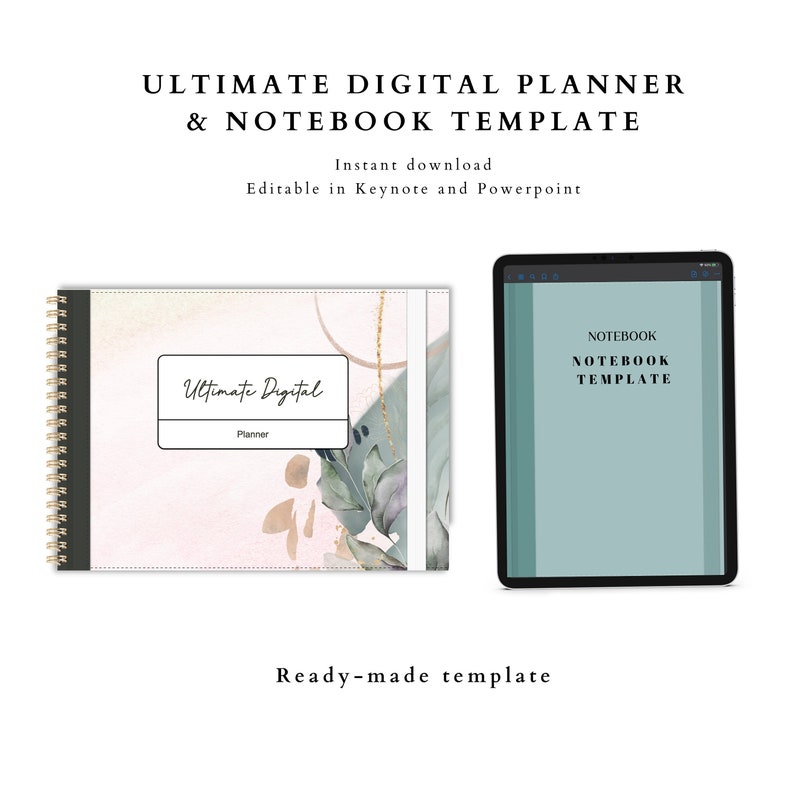 Digital Planner & Notebook Template Bundle Digital Planner - Etsy