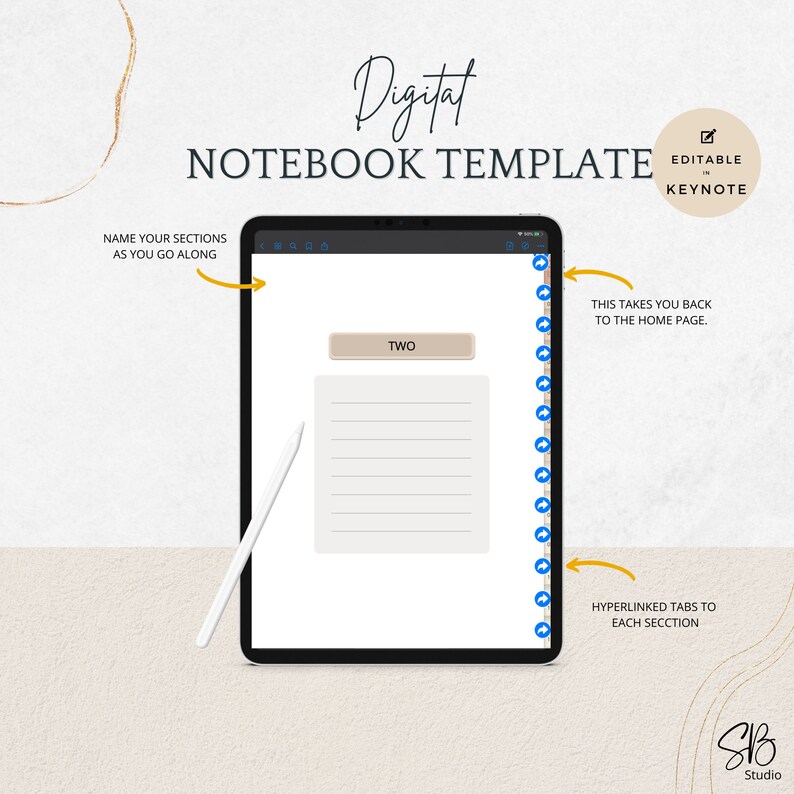Digital Planner & Notebook Template Bundle, Planner Template, Custom ...