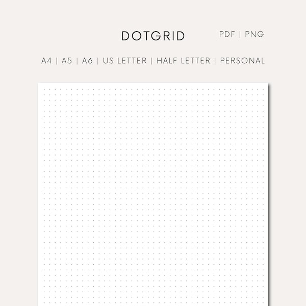 Dot Grid Notebook - Etsy