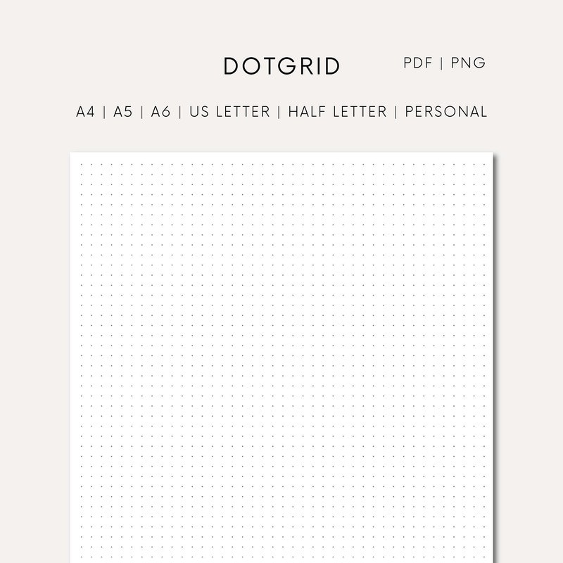 Dot Grid Printable - Etsy