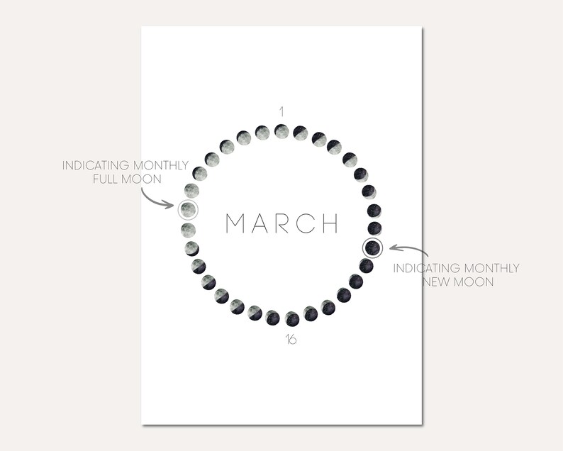 Planner Covers Printable Lunar Planner Cover A6 Printable Phases of the ...