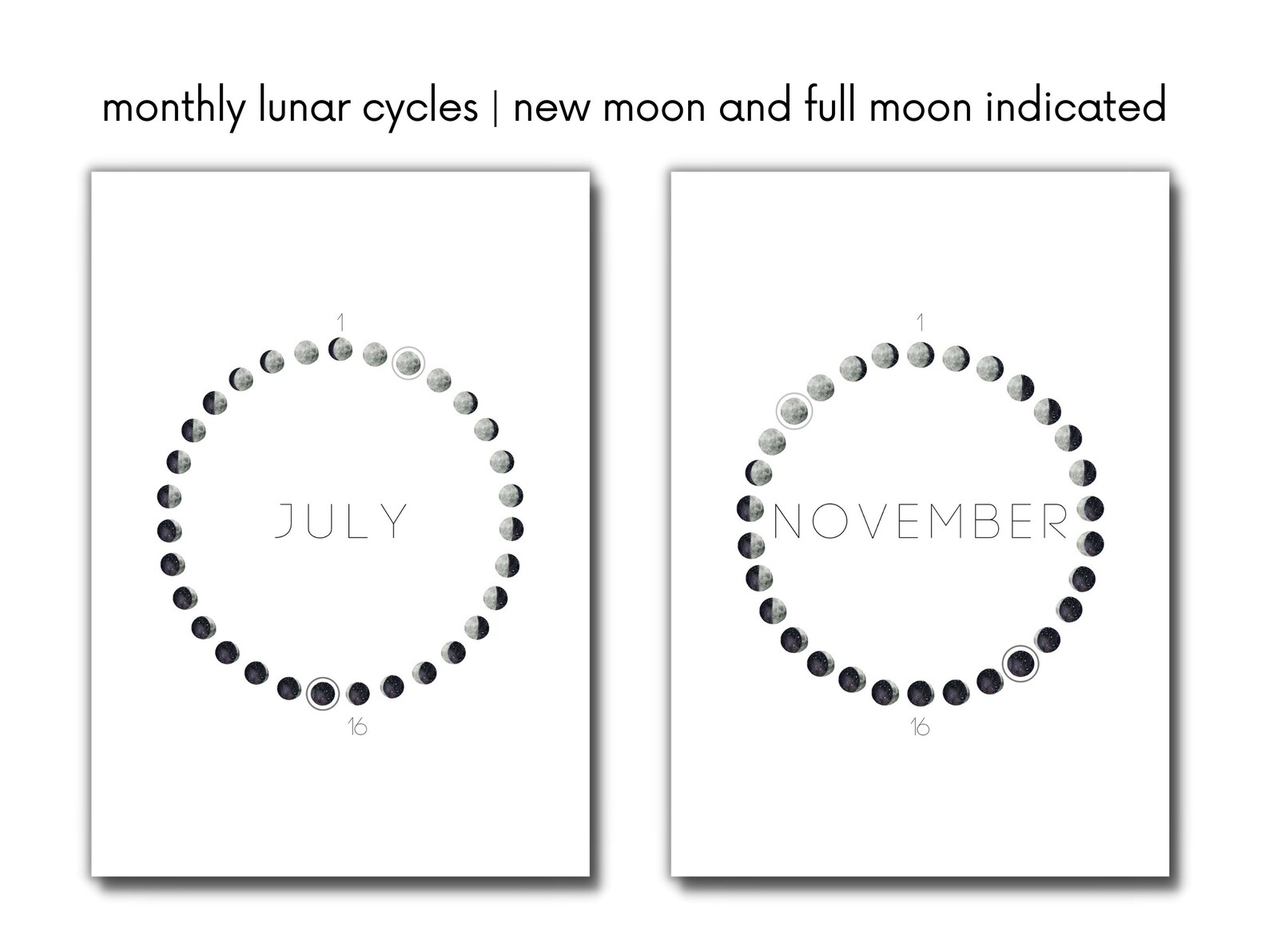 Planner Covers Printable Lunar Planner Cover A6 Printable - Etsy
