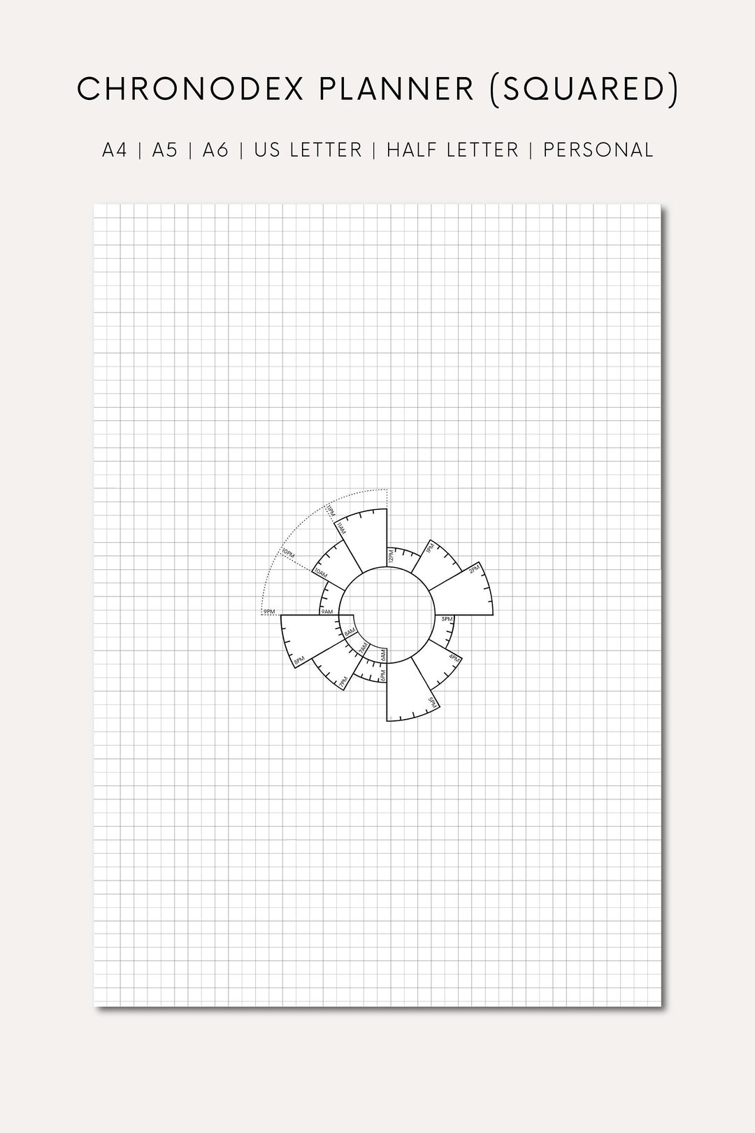 Chronodex Printable Personal Download Checkered Chronodex Stamp Daily ...