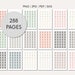 Printable Bundle Planner Tabs to Divide Planner Pages Download Neutral ...