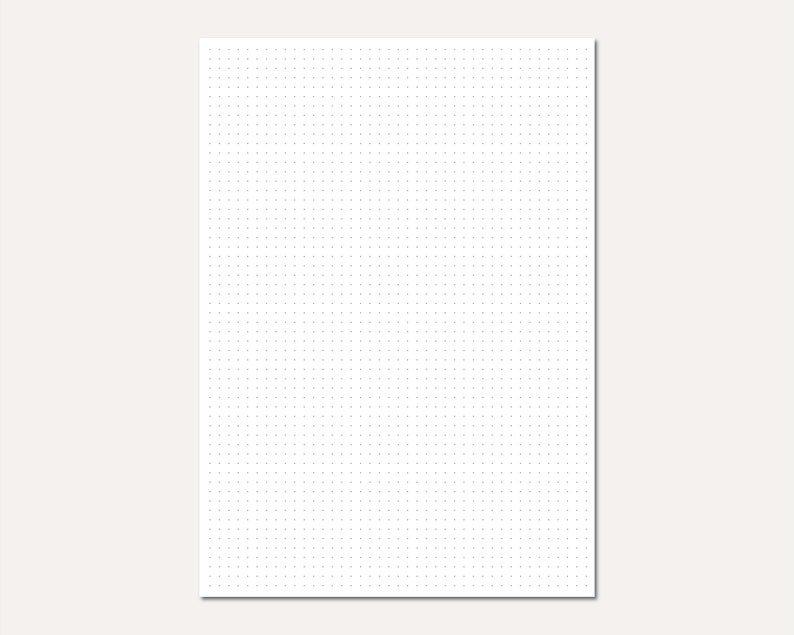 Dot Grid Printable Letter Download Half Letter Dot Grid PNG Page Dot ...