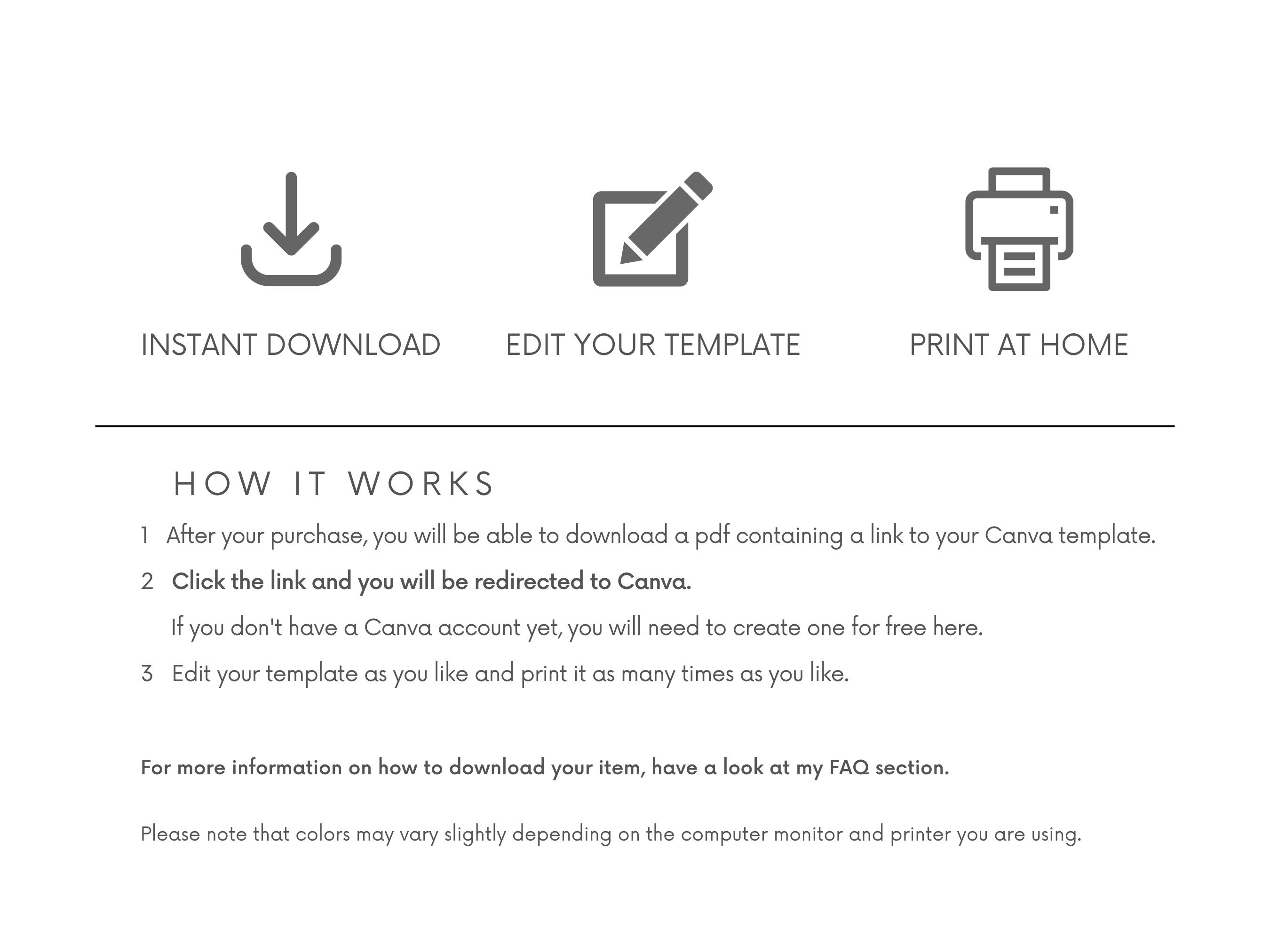 Edit Gift Card Canva Template Voucher for Wedding Gift Card - Etsy