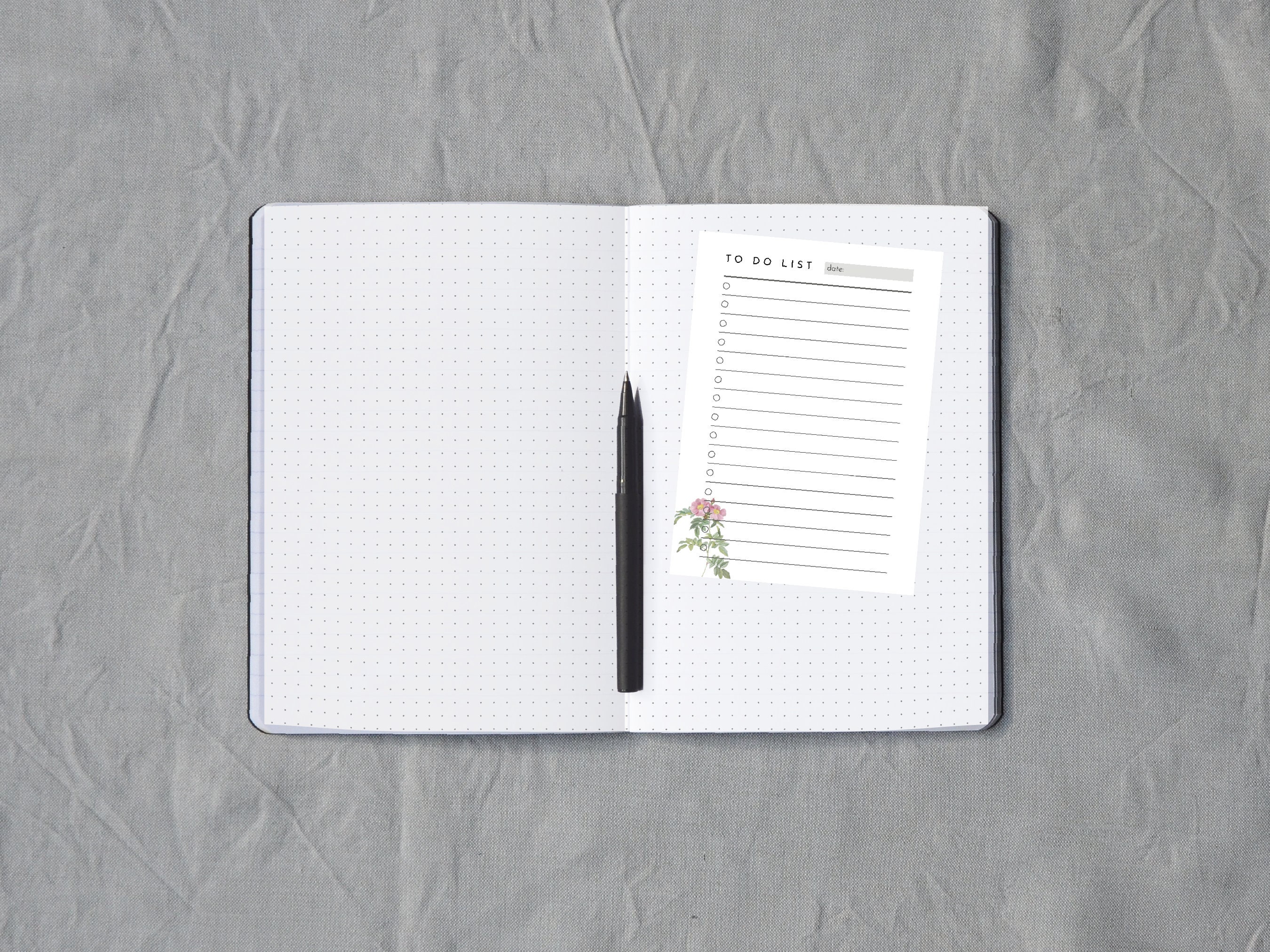 Floral to Do List Printable Personal Download Floral Planner A6 ...