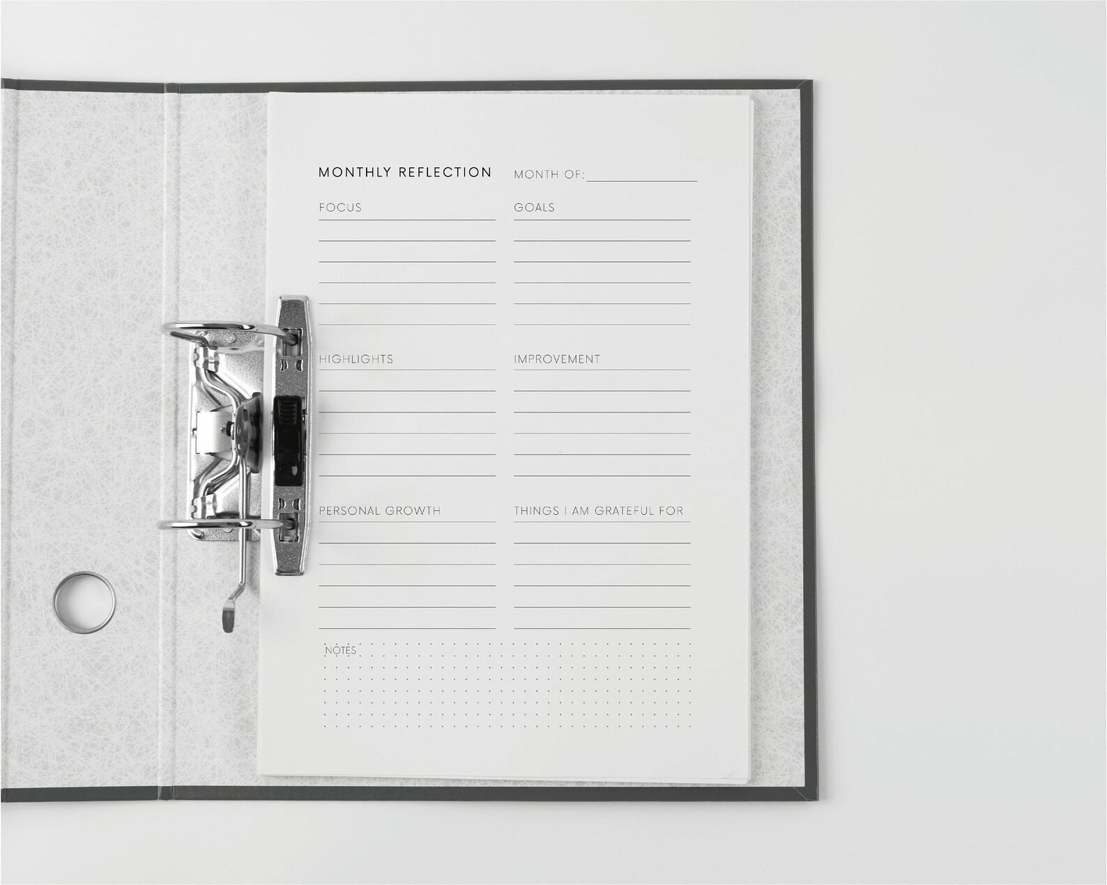 Reflection Journal Printable for A Month of Reflection Digital Monthly ...