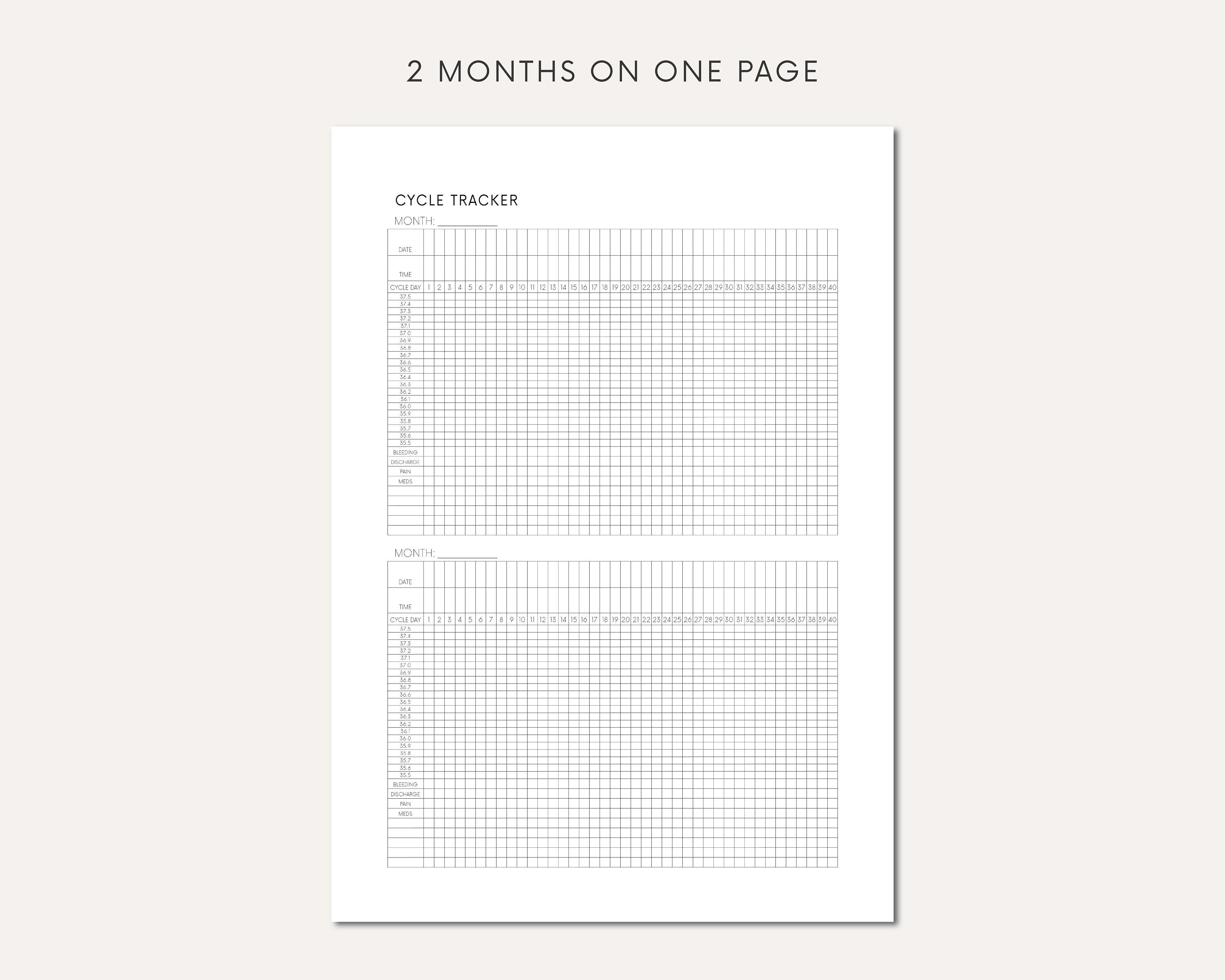 Period Tracker Printable Period Planner Download Period Tracker Page ...