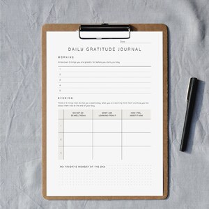 Self Care Planner Printable for Gratitude Journal Digital Manifestation ...