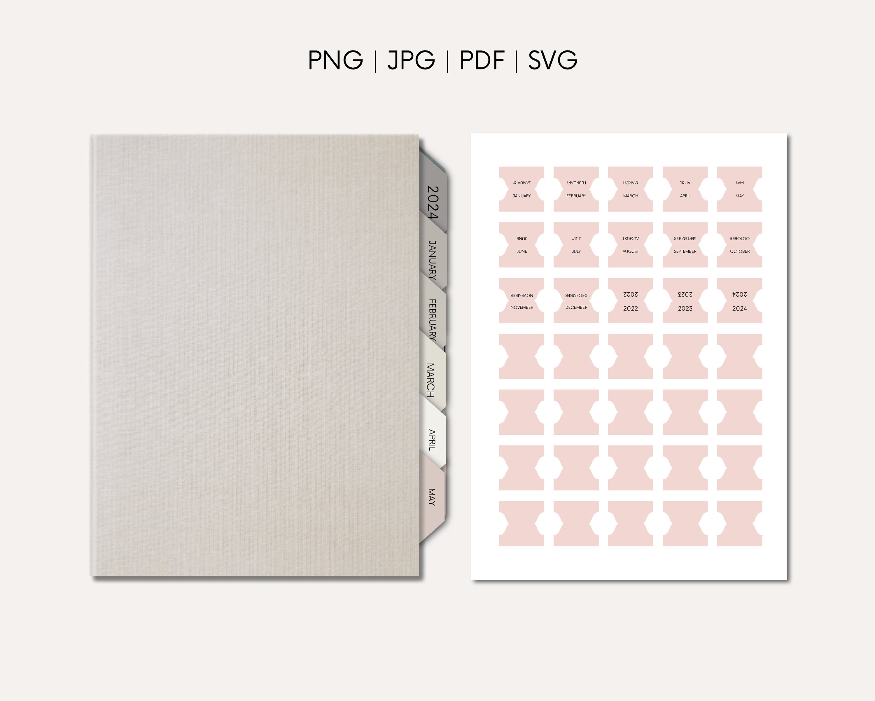 Printable Planner Tabs Instant Download Digital Tabs Download Binder ...