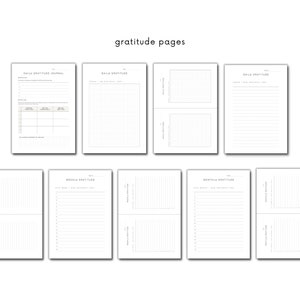 Self Care Planner Printable for Gratitude Journal Digital Manifestation ...