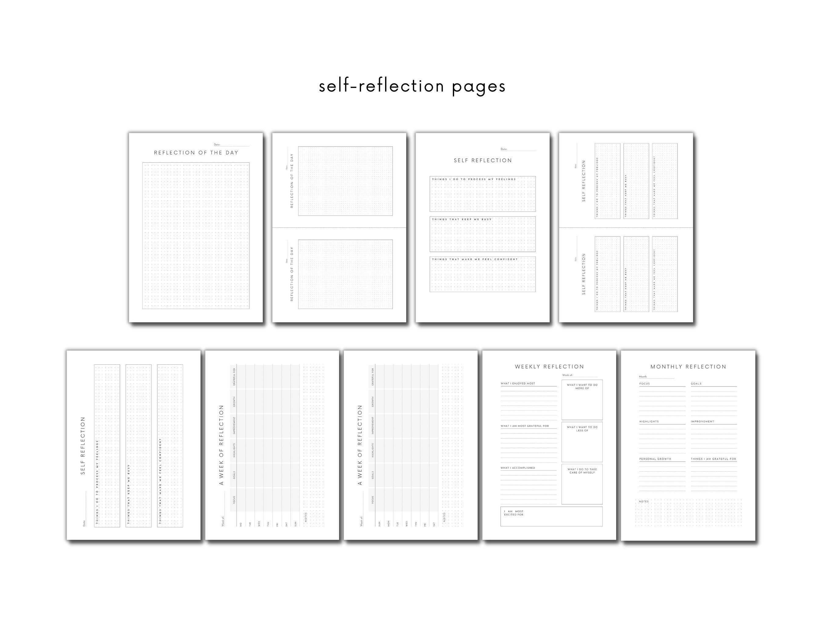 Self Care Planners Printable Gratitude Journal Pages Digital ...