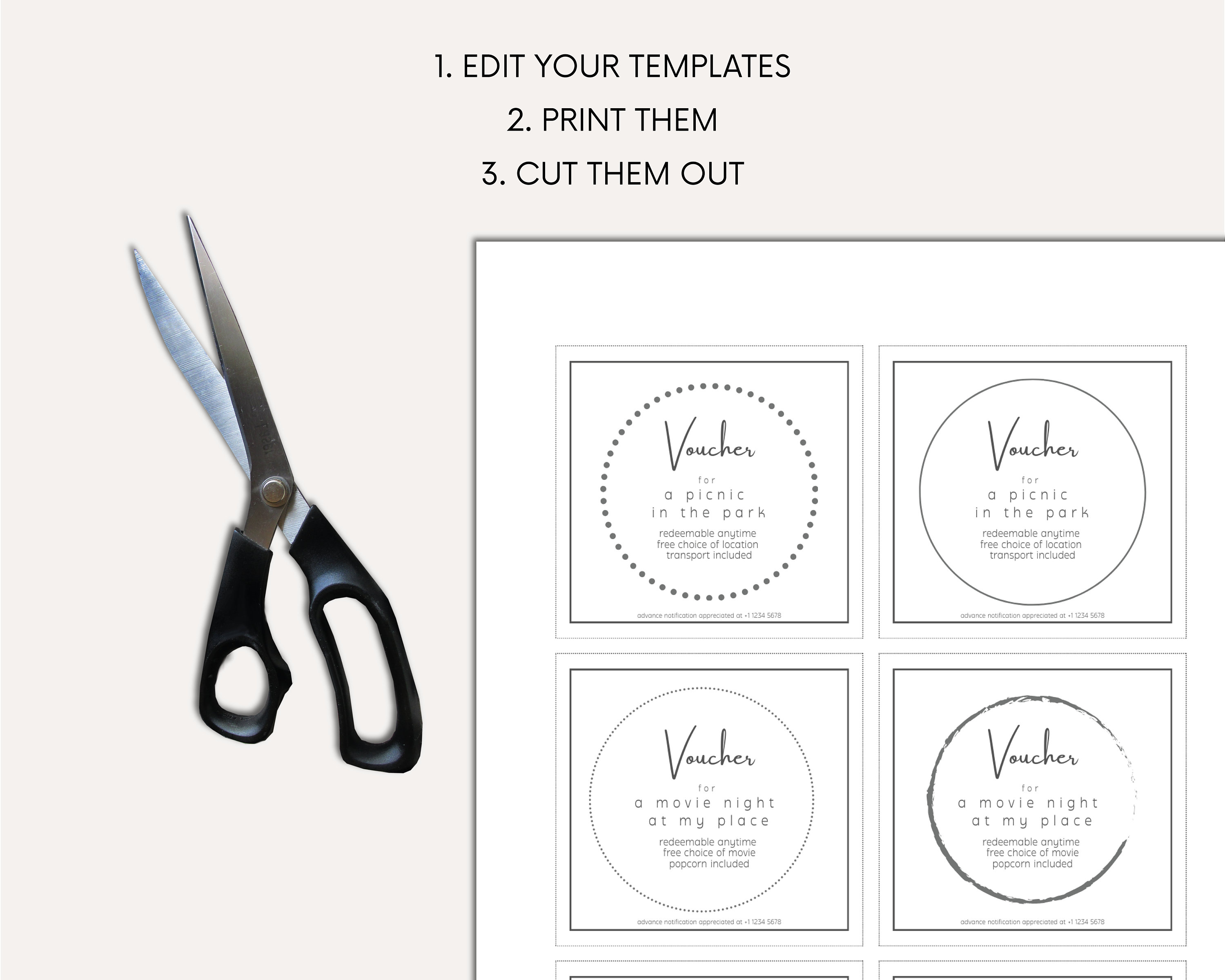 Editable Gift Card for Wedding Voucher Editable Gift Card Template on ...