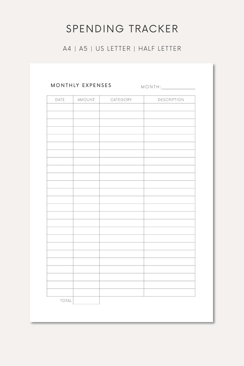 Expense Tracker Printable Bill Tracker Download Debt Payoff Tracker ...
