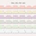 Printable Planner Tabs Instant Digital Download Pastel Planner Plotter ...
