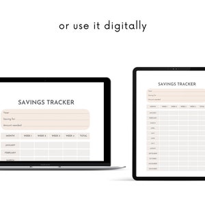 Printable Tracker for Savings Download Budget Savings Tracker Printable ...