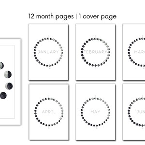 Planner Covers Printable Lunar Planner Cover A6 Printable - Etsy
