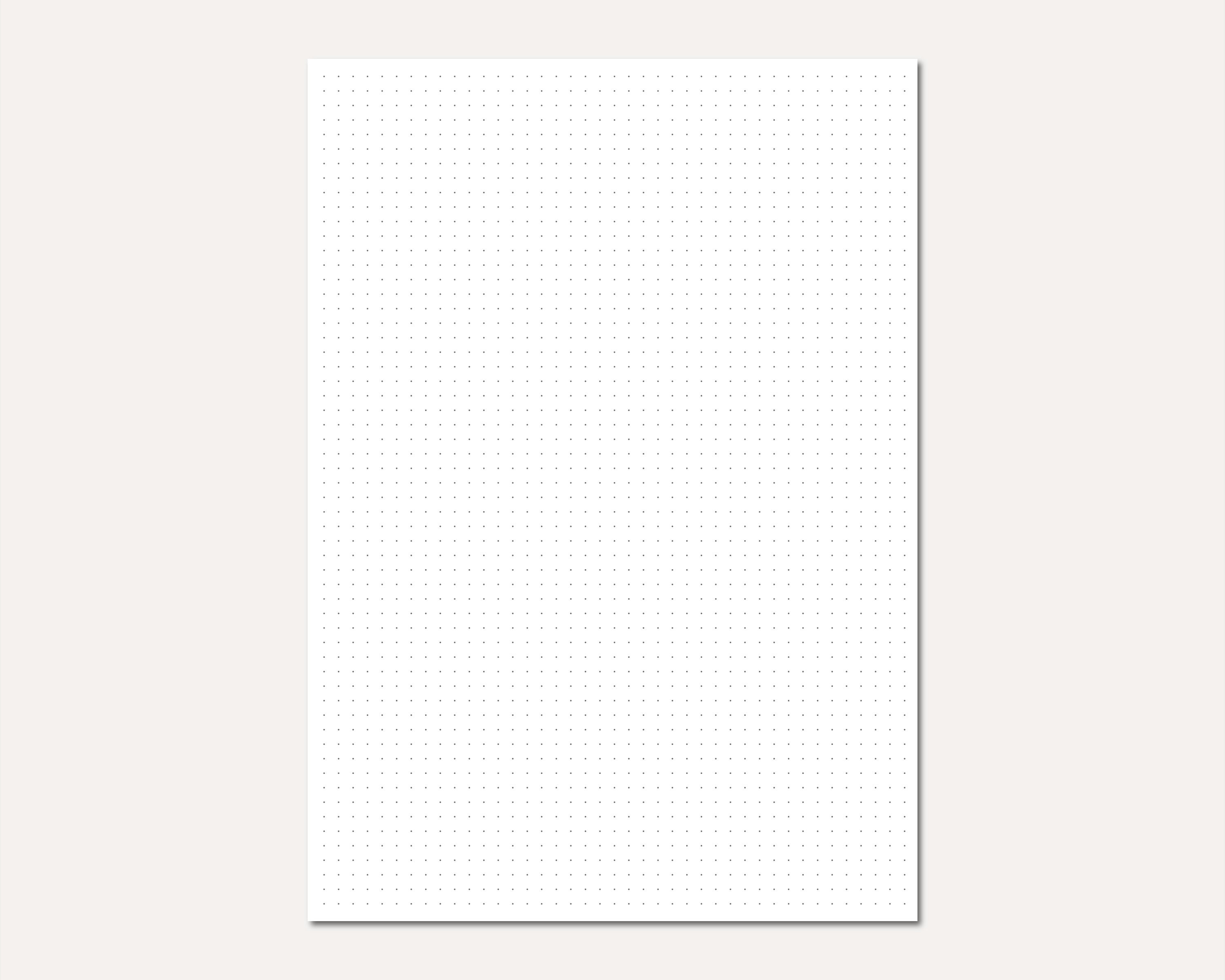 Dot Grid Printable A4 Dotted Grid Paper Download Dotgrid Paper A5 ...