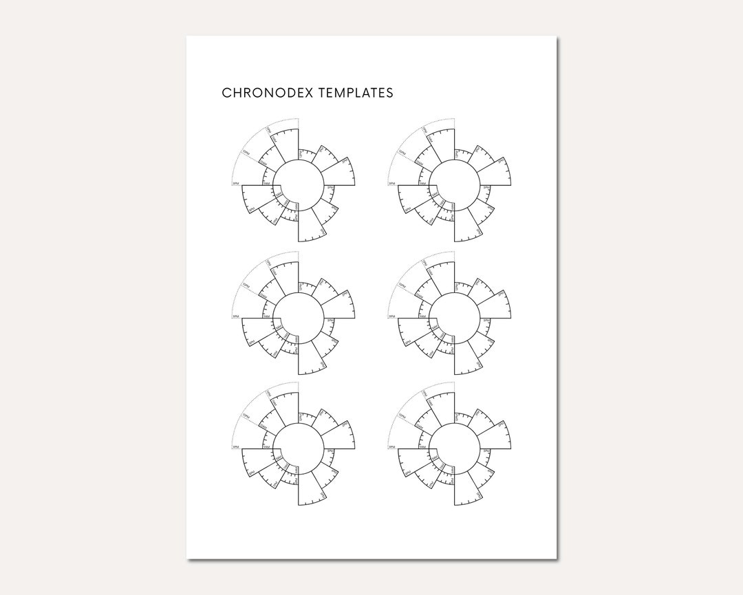 Daily Agenda Printable Chronodex Daily Planner Download - Etsy