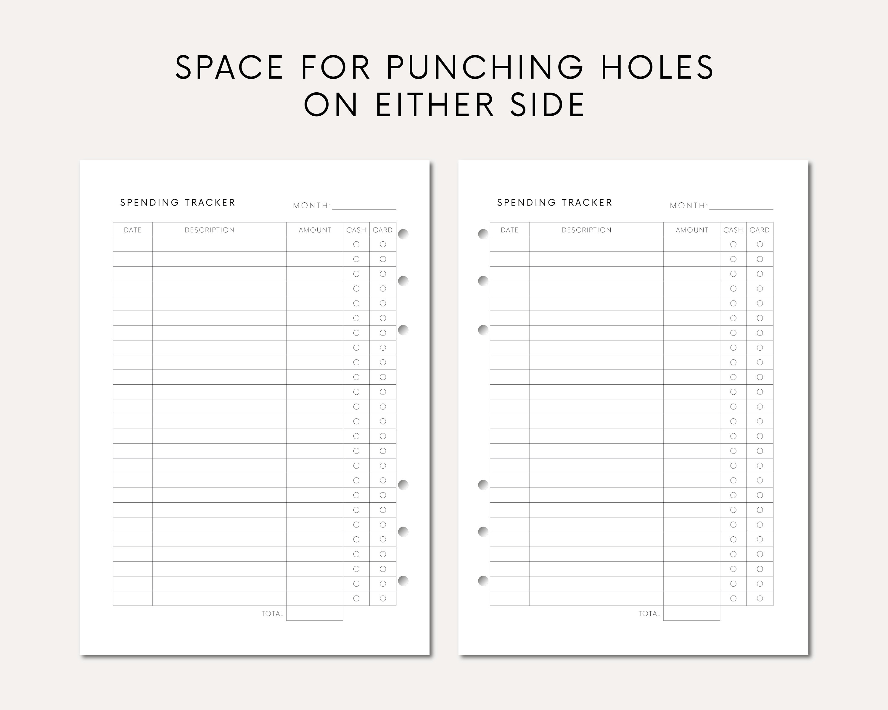Spending Tracker Printable Expense Tracker Download Bill Tracker ...