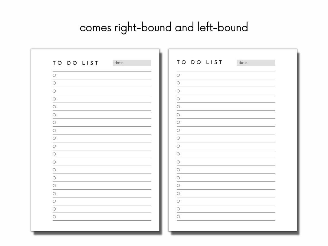 To Do List Printable Simple to Do List Download Minimalistic To-do List ...